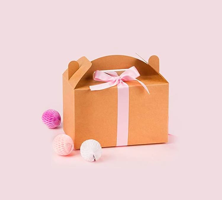 Kraft Paper Gable Box | MATERIAL BOXES